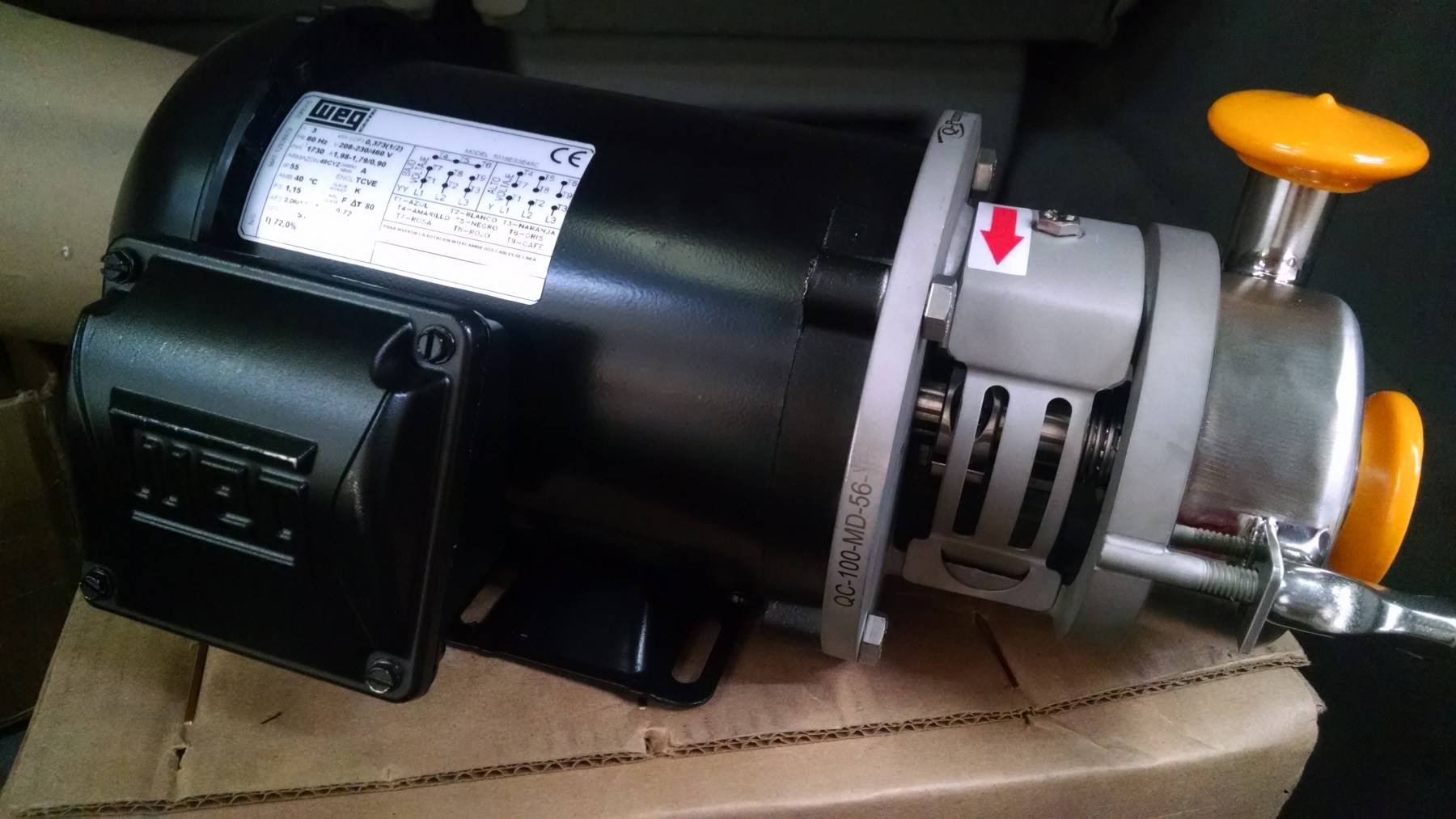 Q-PUMPS SERIE QC. MOTOBOMBAS CENTRIFUGAS SANITARIAS EN 316L – EQUIPOS Y ...